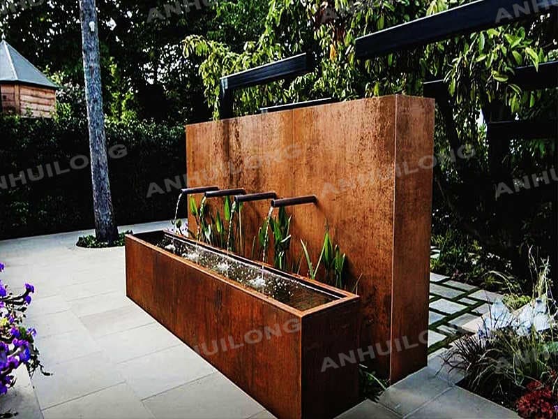Corten Steel Water Feature--Corten Steel Water Feature