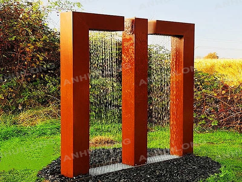 Corten Steel Water Feature--Corten Steel Water Feature