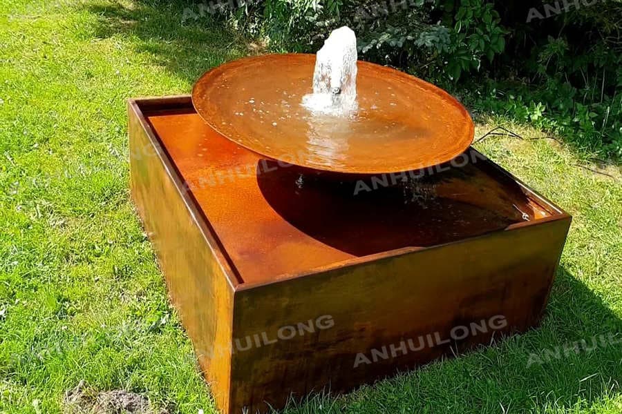 Corten Steel Water Feature For Ornamental Garden Germany-Corten Steel ...