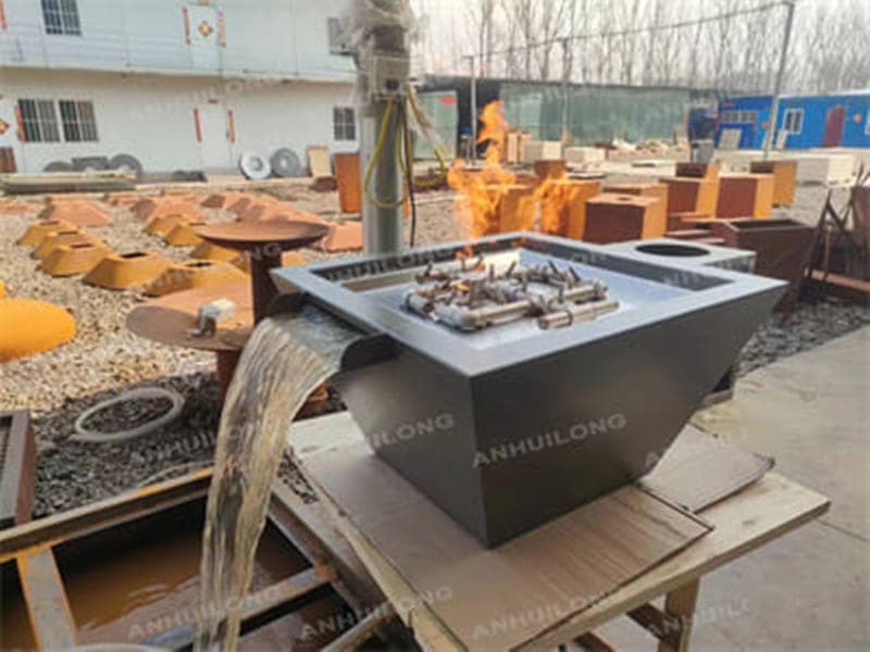 Outdoor Water Fountain With Lights Landscape architecture company Japan ...